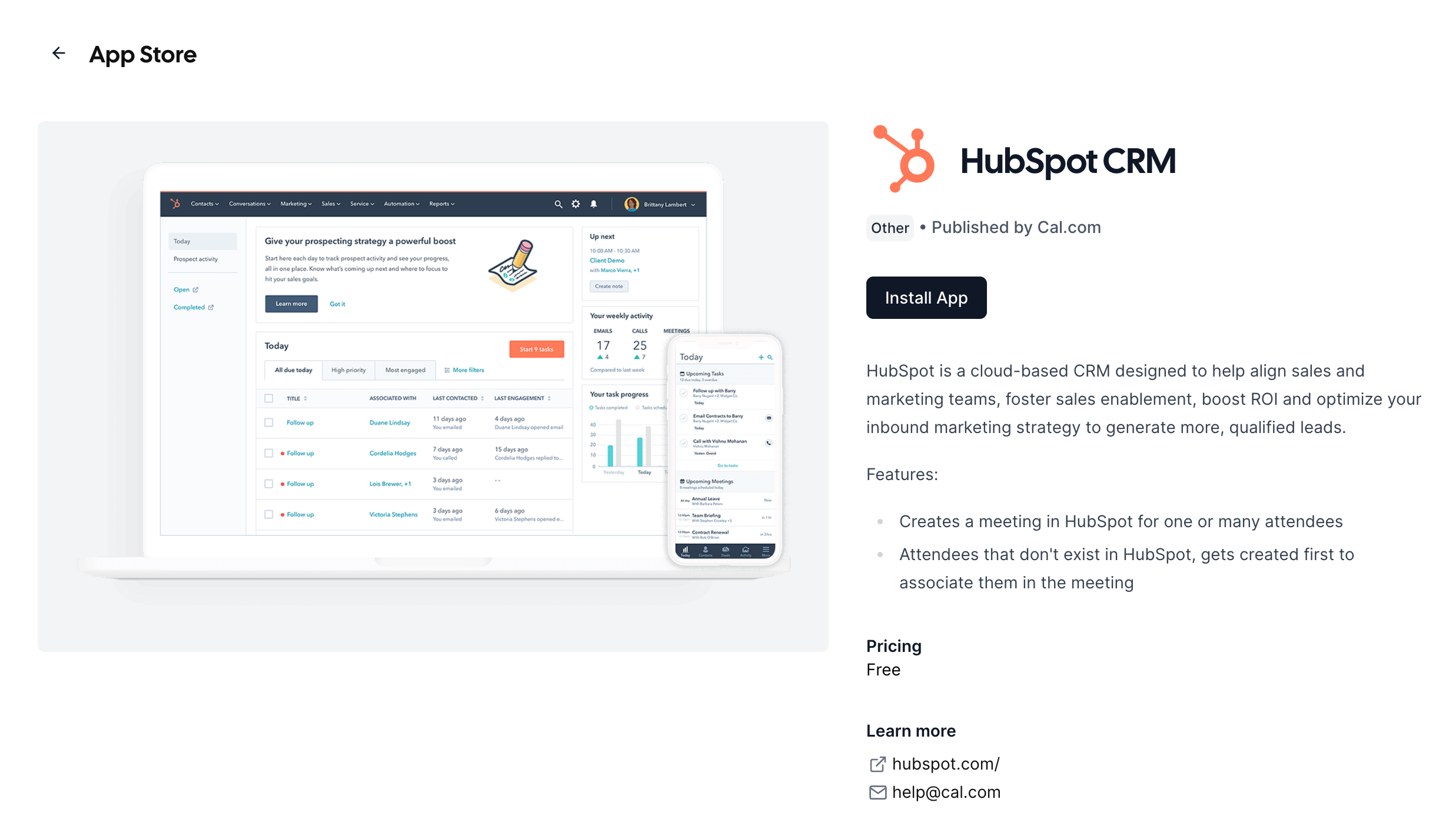 Cal.com HubSpot Integration | Connect Them Today